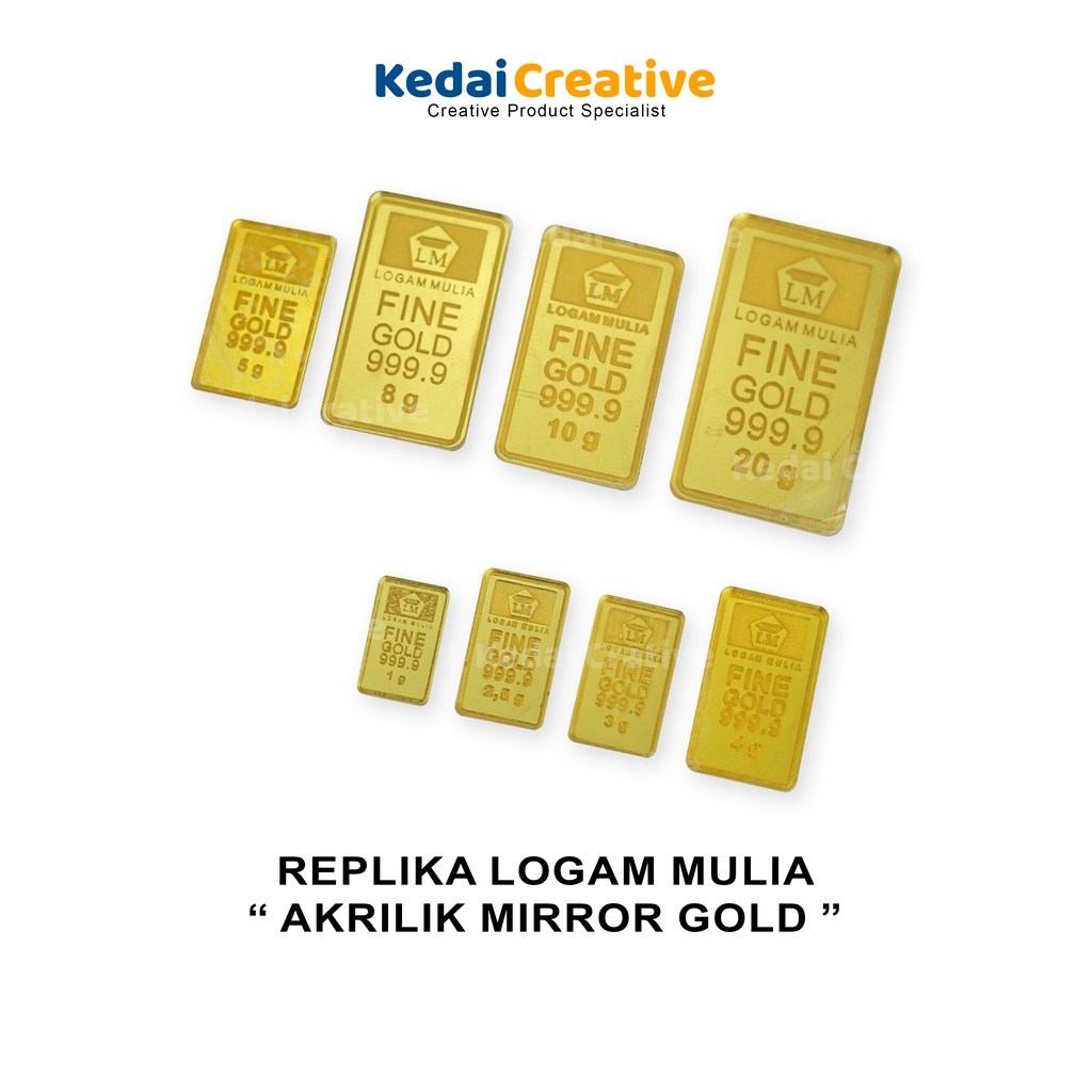 Jual Kedai Creative Replika Logam Mulia 0,5 gr - 25 gr untuk Bahan ...