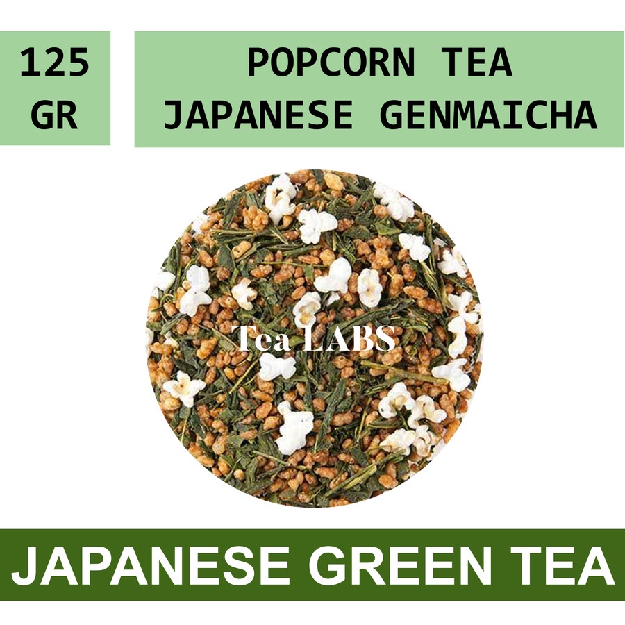 Jual Japanese Popcorn Tea / Teh Jepang Genmaicha 125 GRAM | Shopee ...