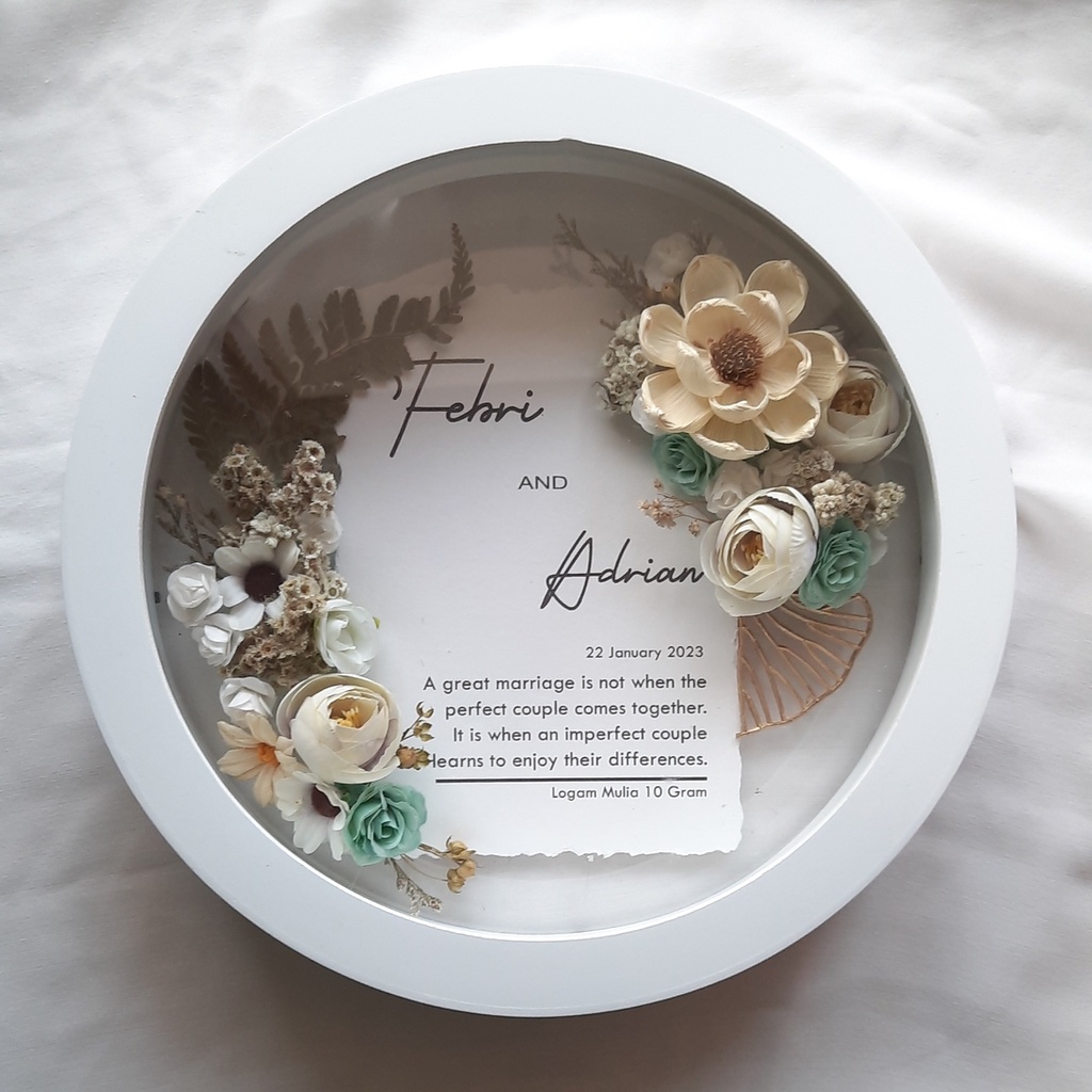 Jual MAHAR AKRILIK BULAT RUSTIC | Shopee Indonesia