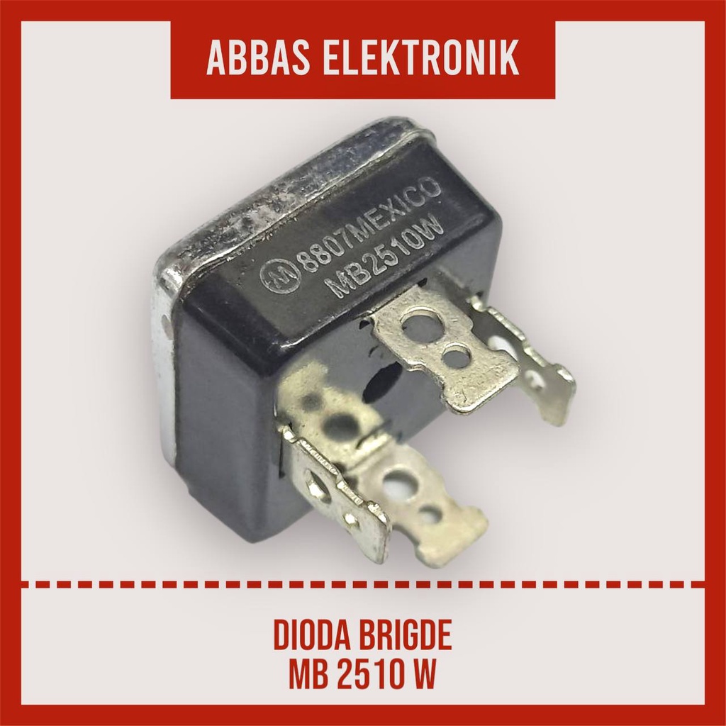 Jual DIODA KOTAK BRIDGE MB2510W MBW 2510 25 AMPER DIODE | Shopee Indonesia