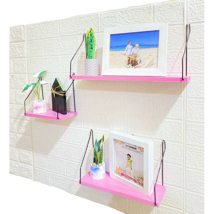 Jual Rak dinding besi serbaguna rak estetik minimalis dengan ukuran P40 ...