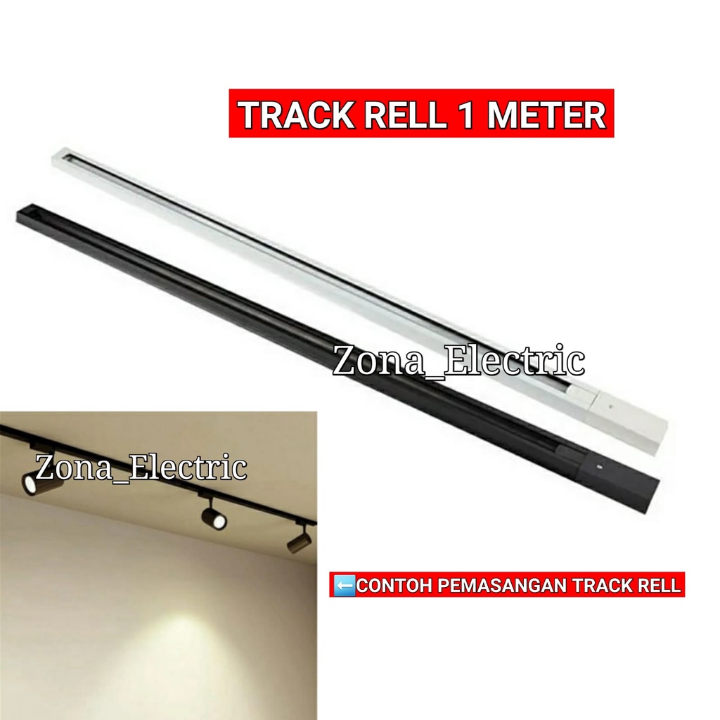 Jual KAP LAMPU SOROT TRACK REL E27 3 CM / KAP LAMPU SPOT LIGHT E27 3 CM ...