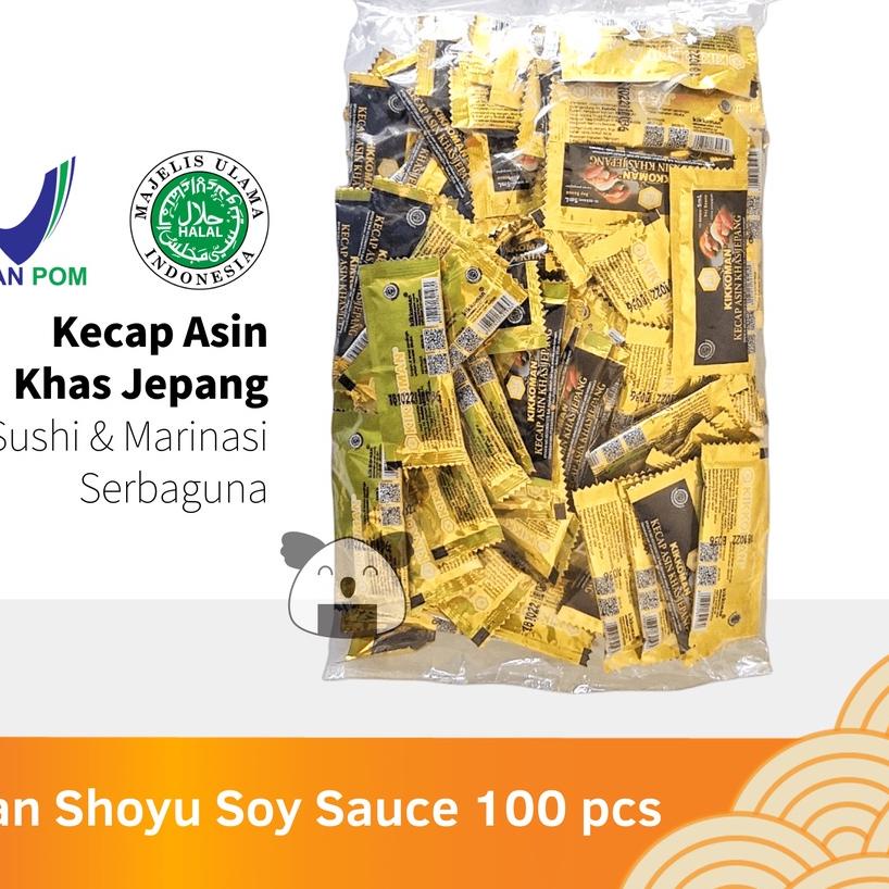 Jual KIKKOMAN Shoyu Kecap Asin Jepang Sachet 5ml x Halal ☟ | Shopee ...