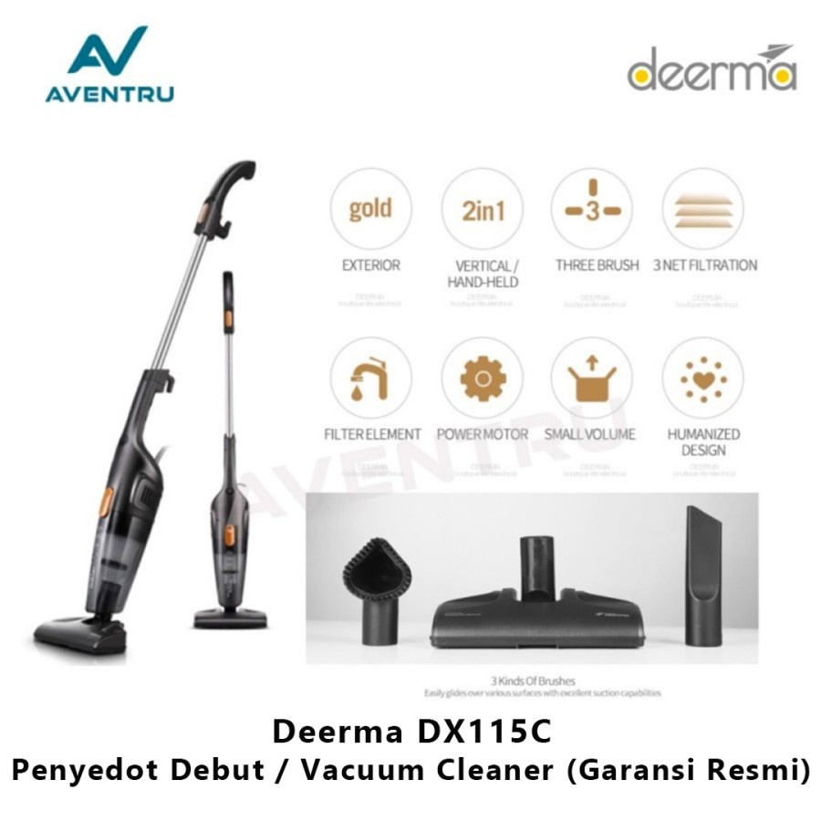 Jual Deerma DX115C Penyedot Debu Handheld Vacuum Cleaner - 1 Unit ...