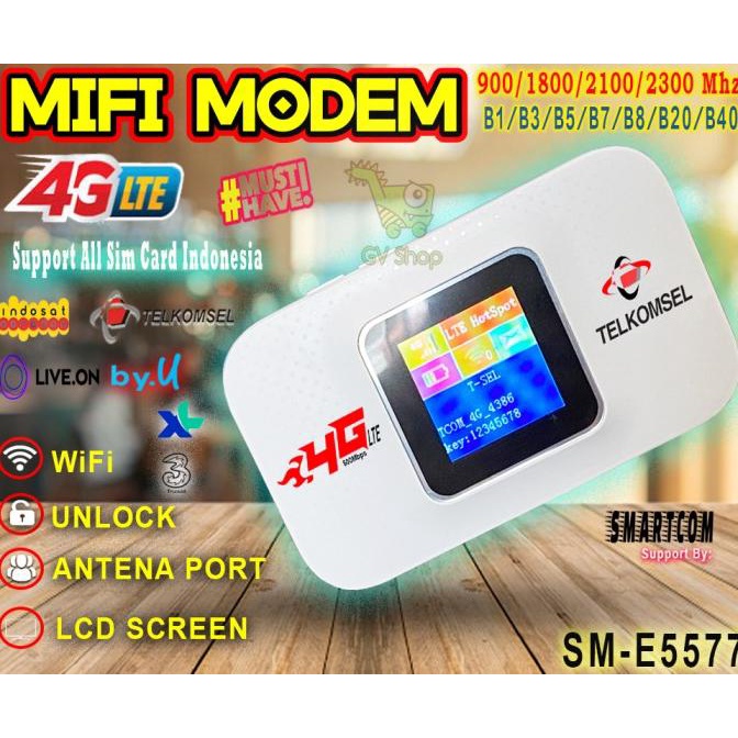 Jual MODEM MIFI WIFI POCKET 4G LTE SMARTCOM SM-E5577 | Shopee Indonesia