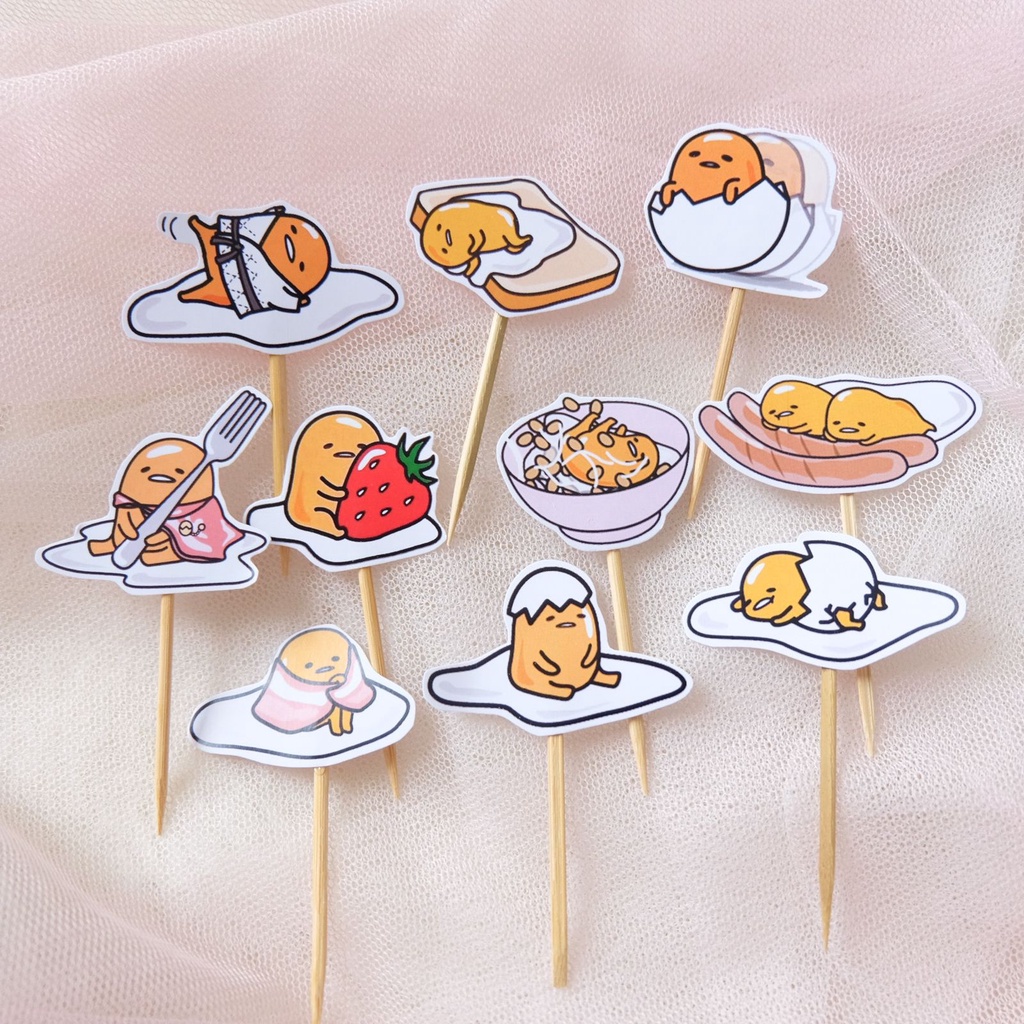 Jual BJ - Gude Tama Si Telur Kuning Cupcake Topper Birthday / Hiasan ...