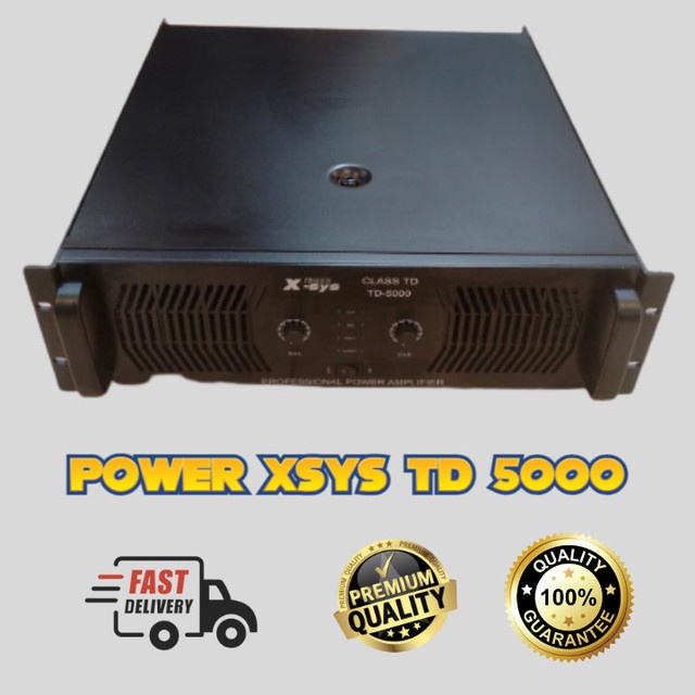 Jual Power Amplifier XSYS TD5000 / TD-5000 Class TD Original Garansi ...