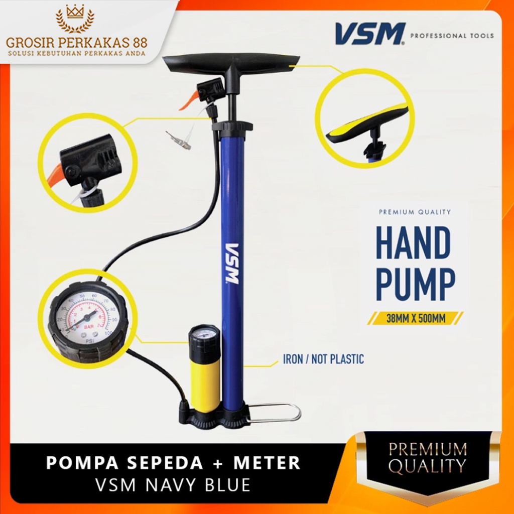 Jual Pompa Sepeda Motor Angin Kompa Kumpo Sepedah Standart Hitam Bola ...