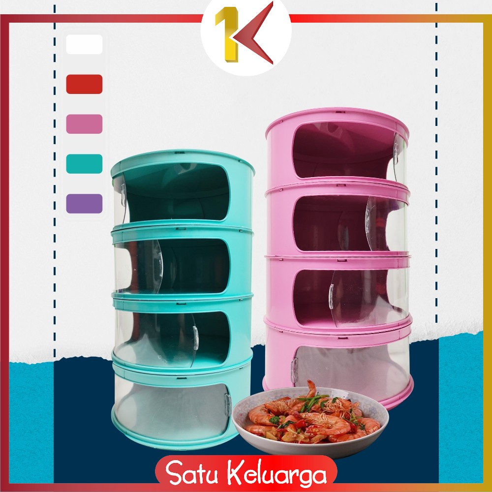 Jual SK-C418 Penutup Makanan Hangat Anti Debu / Tudung Saji Susun ...
