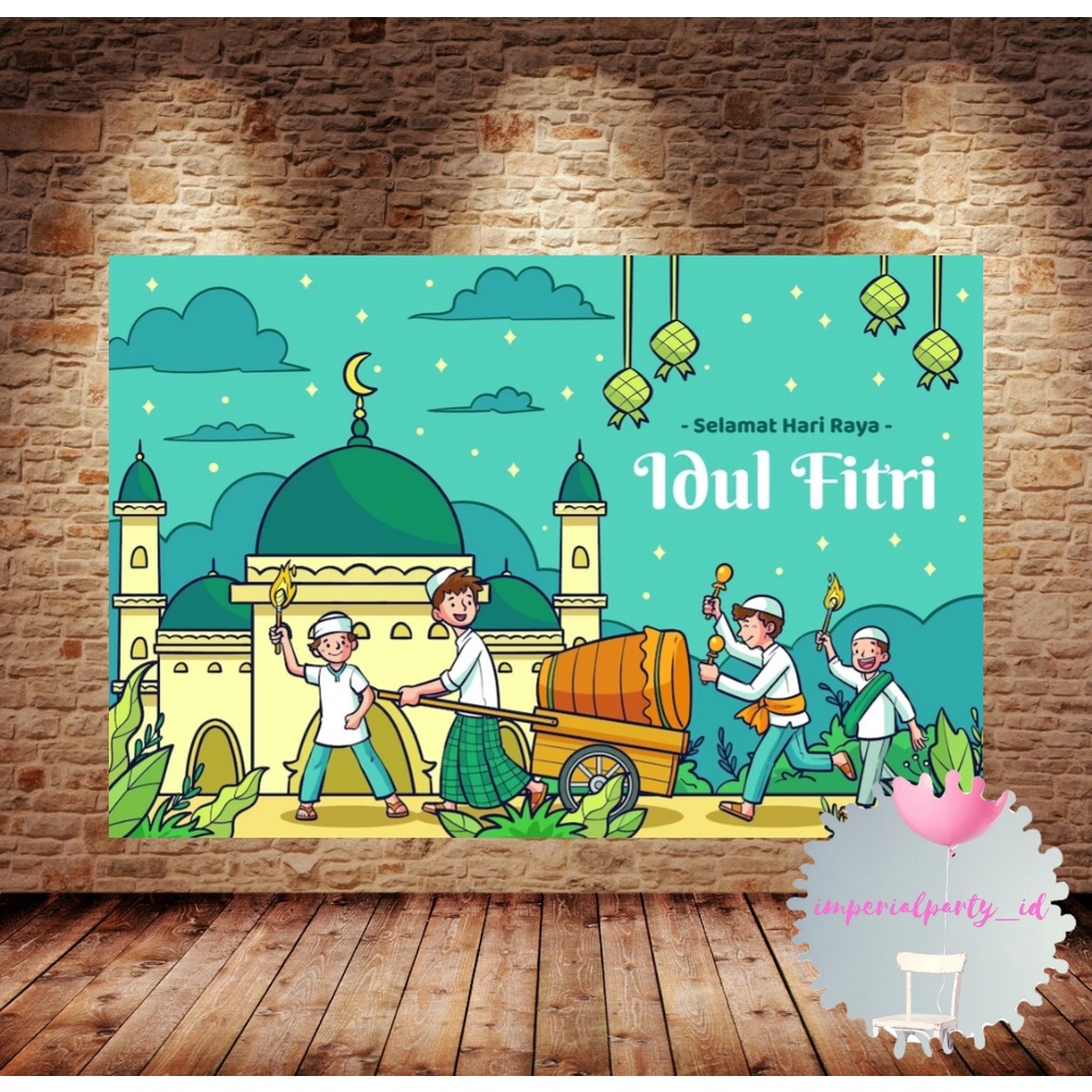 Jual Custom Backdrop Banner Spanduk Ramadhan Lebaran Idul Fitri Eid ...