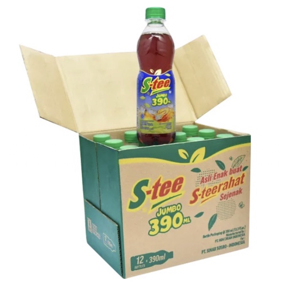 Jual [GROSIR!!] Stee Botol Jumbo 390ml 1 DUS isi 12 Botol - grosir teh ...