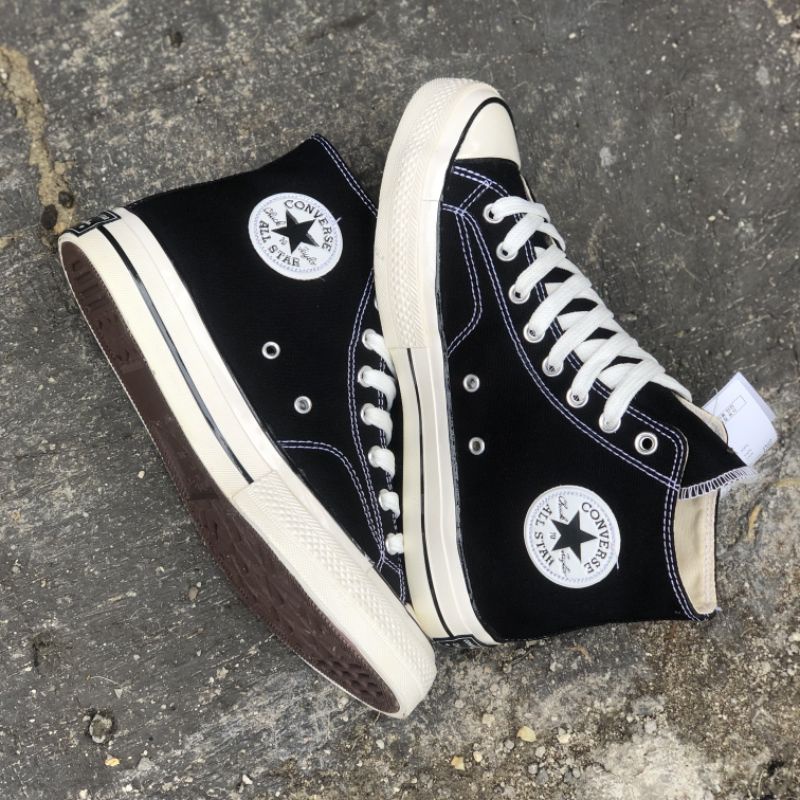 Jual SEPATU 70S BLACK WHITE HIGH SEPATU SNEAKERS PRIA WANITA SEPATU ...