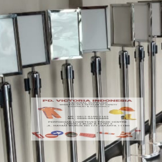 Jual Terlaris Dijual Sign Board Frame A4 Potrait / Papan Tiang Antrean ...