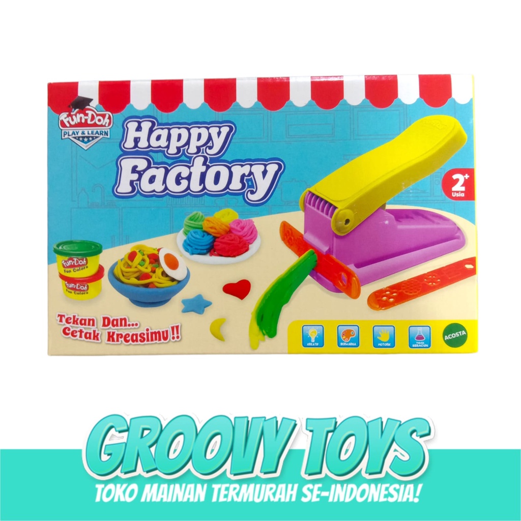 Jual Fun Doh Happy Factory Tool - Mainan Lilin Anak FunDoh / PlayDoh ...