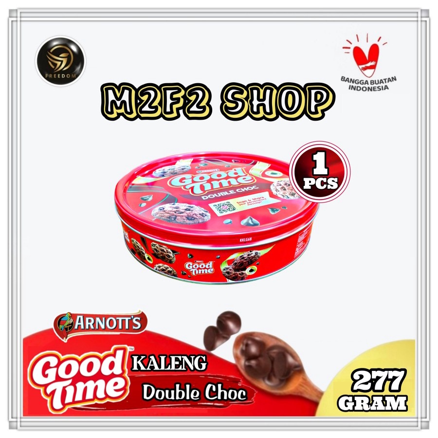 Jual Good Time Double Choco Cookies | Kukis Cokelat Kaleng - 277 gr ...