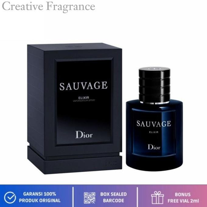 Jual Cd Sauvage Elixir 60Ml Original Full Set | Shopee Indonesia