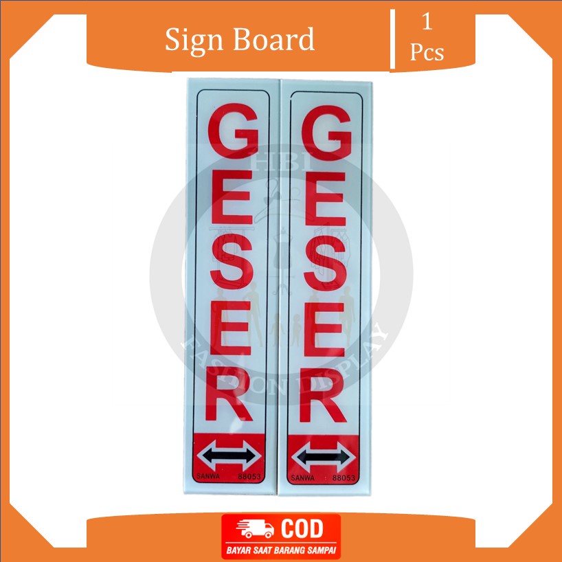 Jual Sign Board Papan Nama Geser | Shopee Indonesia