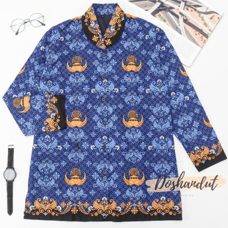 Jual Baju Korpri Kemeja Seragam Pegawai ASN PNS Dan PPPK Untuk Batik Guru Wanita Dan Pria Model ...