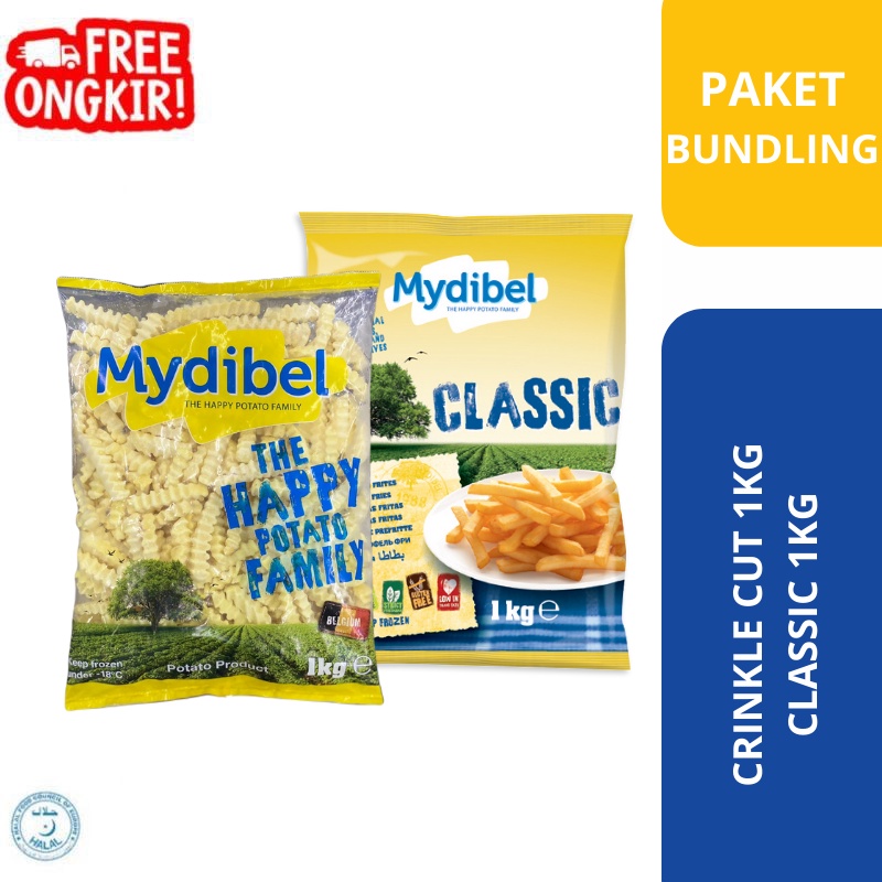 Jual Kentang Mydibel Crinkle 1kg & Mydibel Classic 1kg - 1 Bundle ...