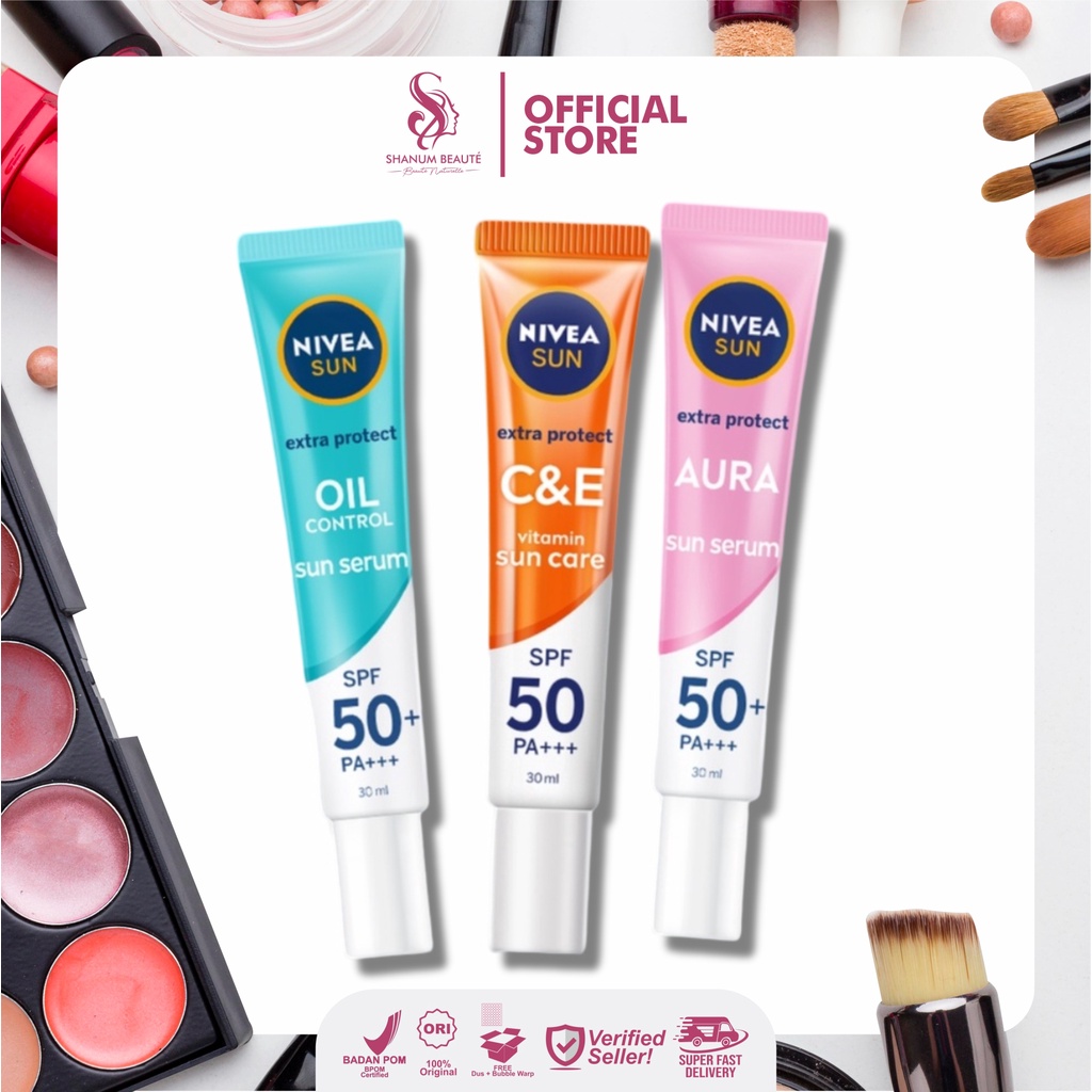 Jual Nivea Sun Extra Protect SPF 50 PA+++ - Sun Serum - Oil Control ...