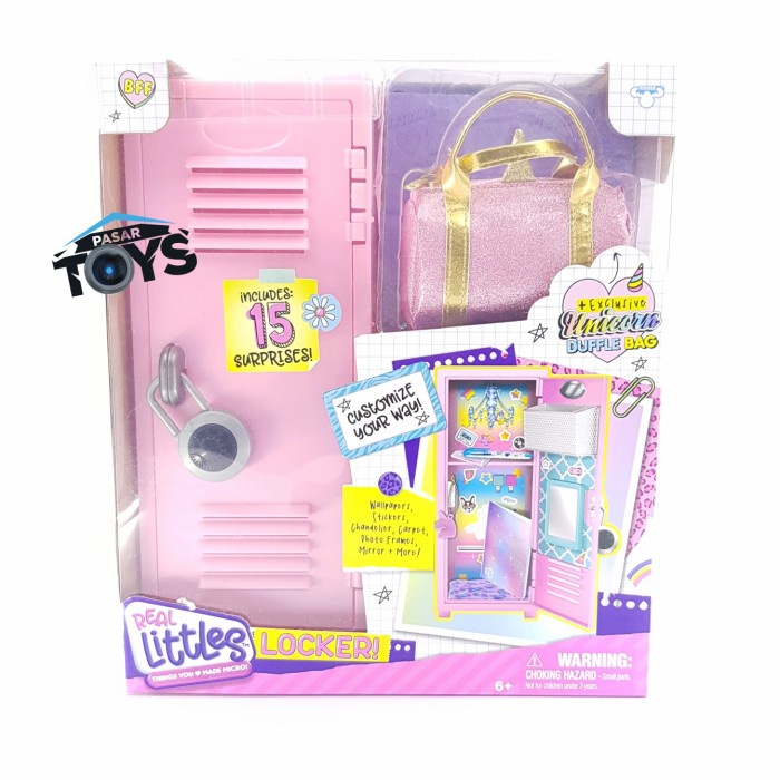 Jual Real Littles Locker With Duffel Bag And Includes 15 Surprise ...