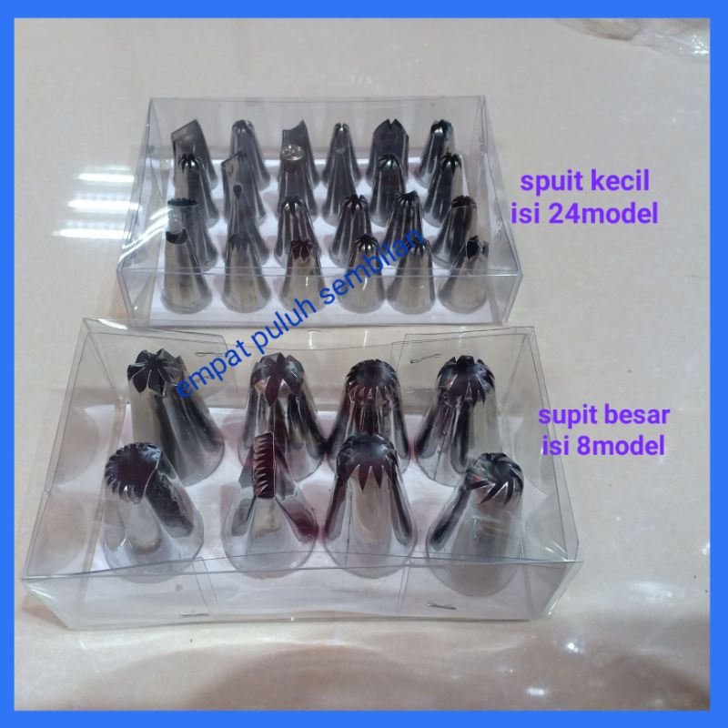 Jual Spuit kue set / alat penghias kue tart / spuit churros / spuit ...