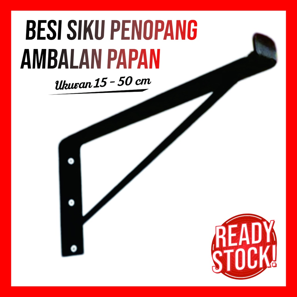 Jual Besi Siku Penopang Ambalan Papan Rak | SIku Besi Dinding | Bracket ...