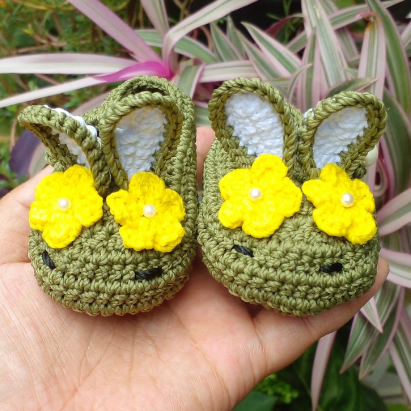 Jual sepatu bayi perempuan rajutan handmade 0 smp 1 thn cantik lucu ...