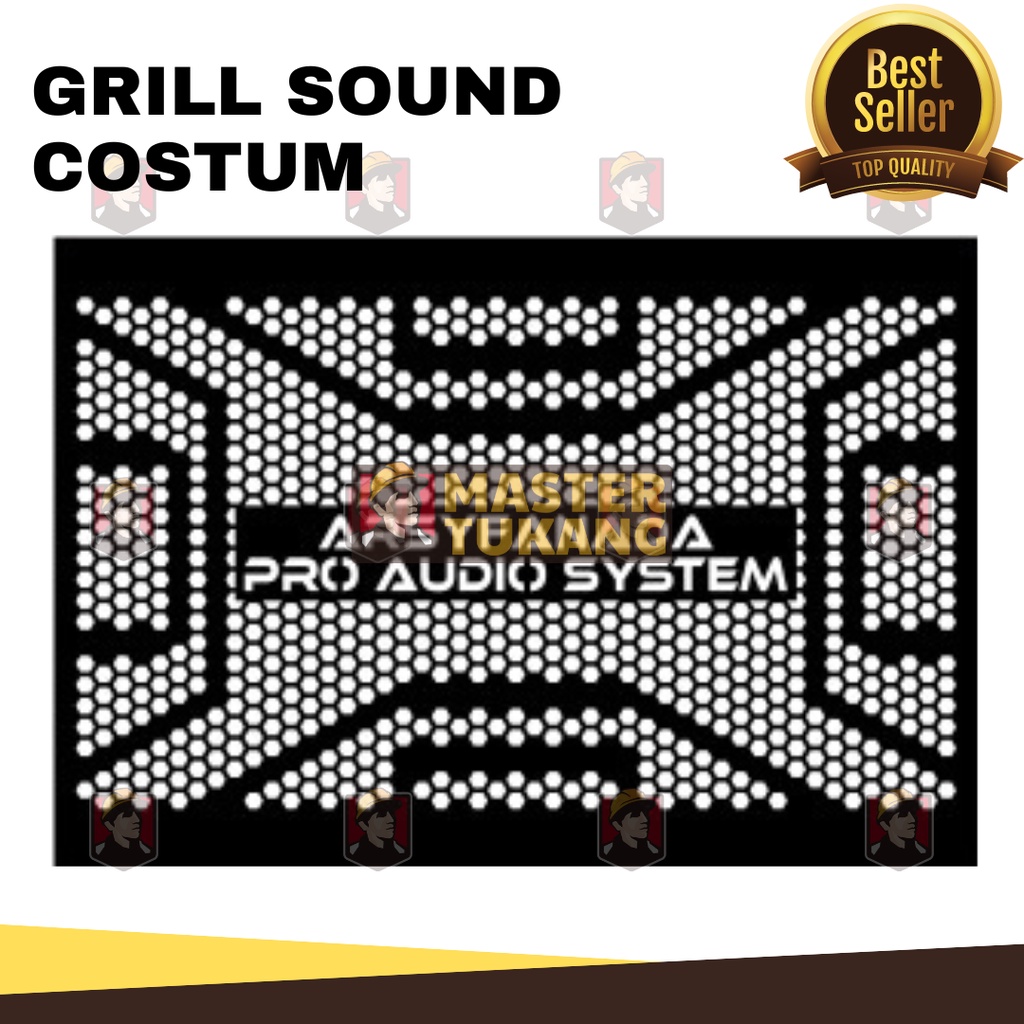 Jual Grill sound Costum Ukuran Dan Desain Nama Audio Ukuran BEBAS ...