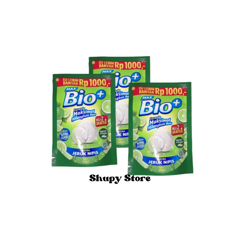Jual MAX BIO PLUS 50ML | SABUN CUCI PIRING MAX BIO+ 50ML | Shopee Indonesia