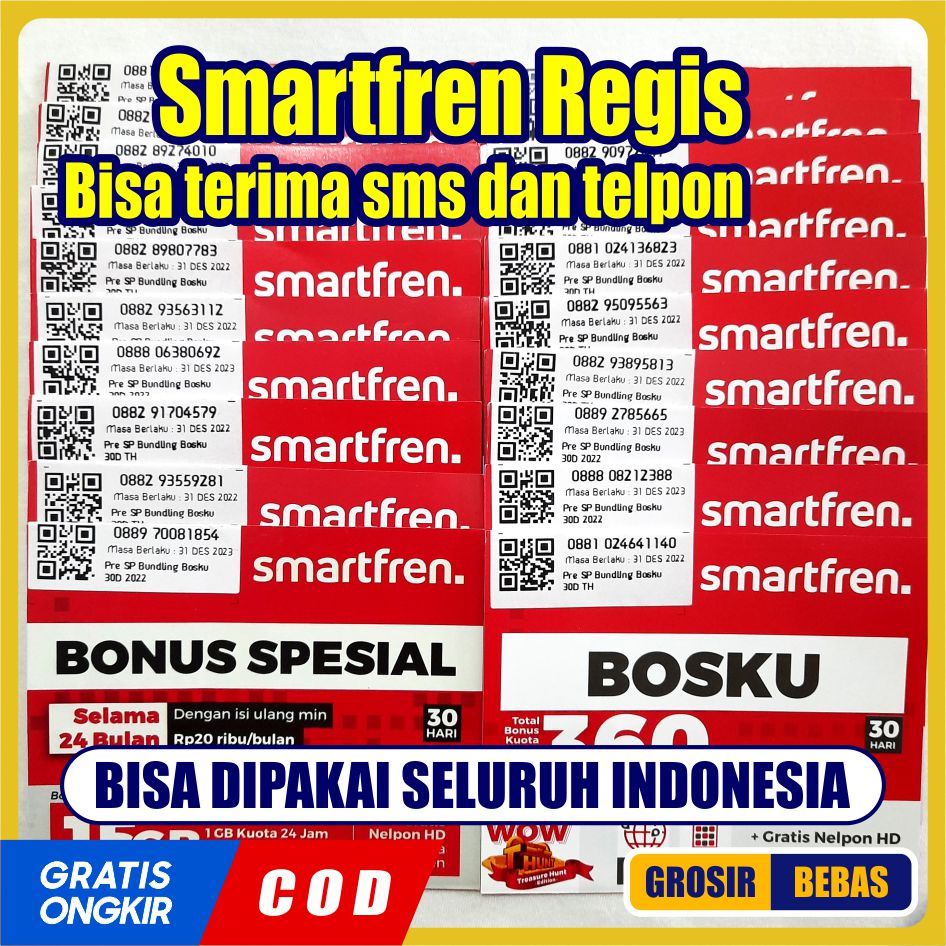 Jual Perdana Smartfren Siap Pakai / Smartfren Acak Tengah / Smartfren ...