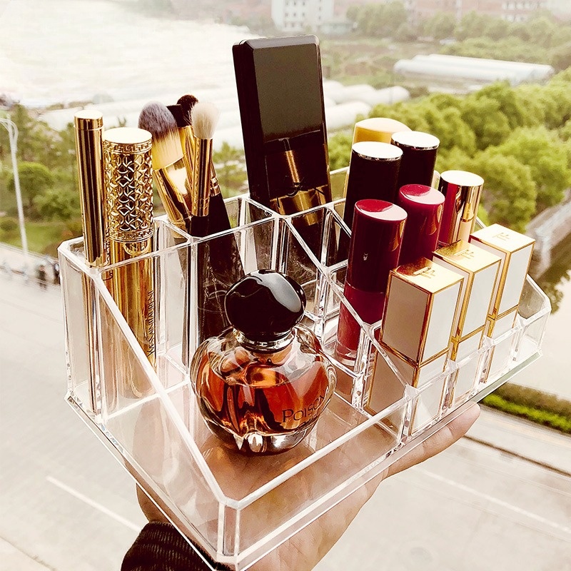 Jual Kotak Make Up Acrylic Rak Kosmetik Organizer Rak Serbaguna ...