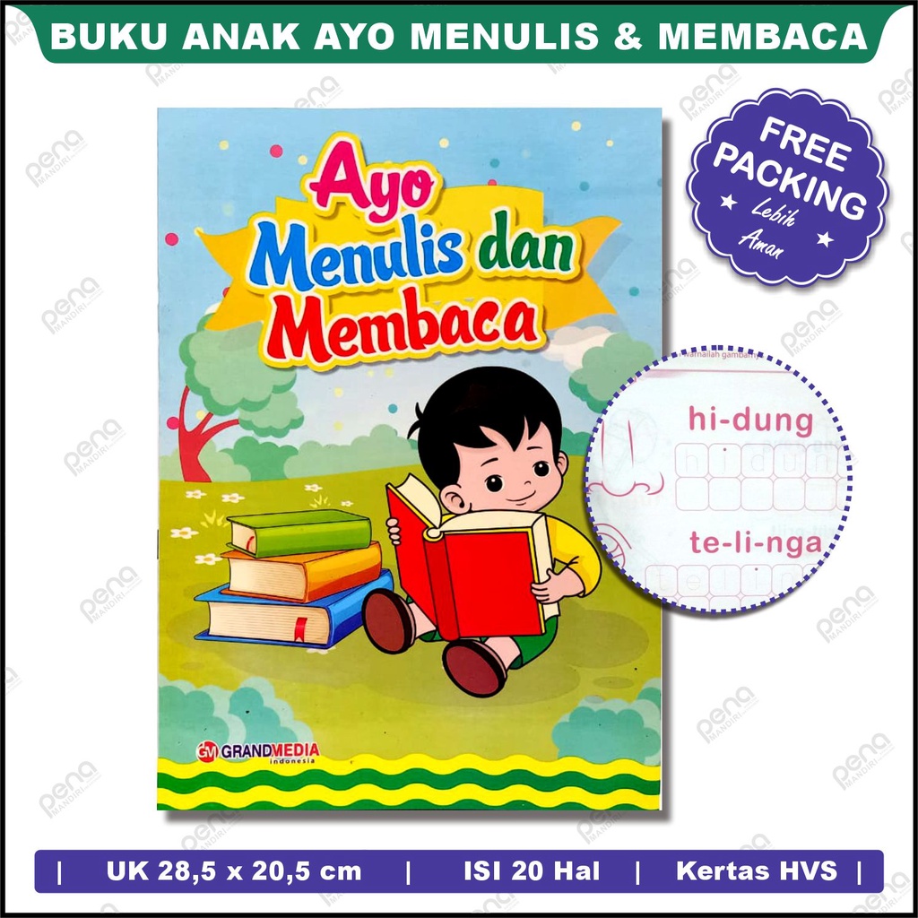 Jual Buku Anak Ayo Menulis dan Membaca Ukuran Besar | Shopee Indonesia