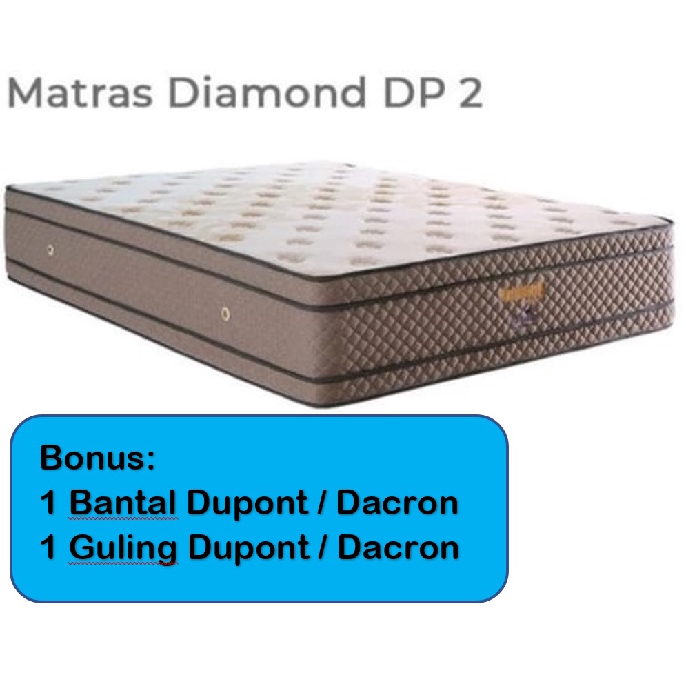 Jual Uniland Paradise Double PlushTop DIAMOND Springbed Mattress KASUR ...