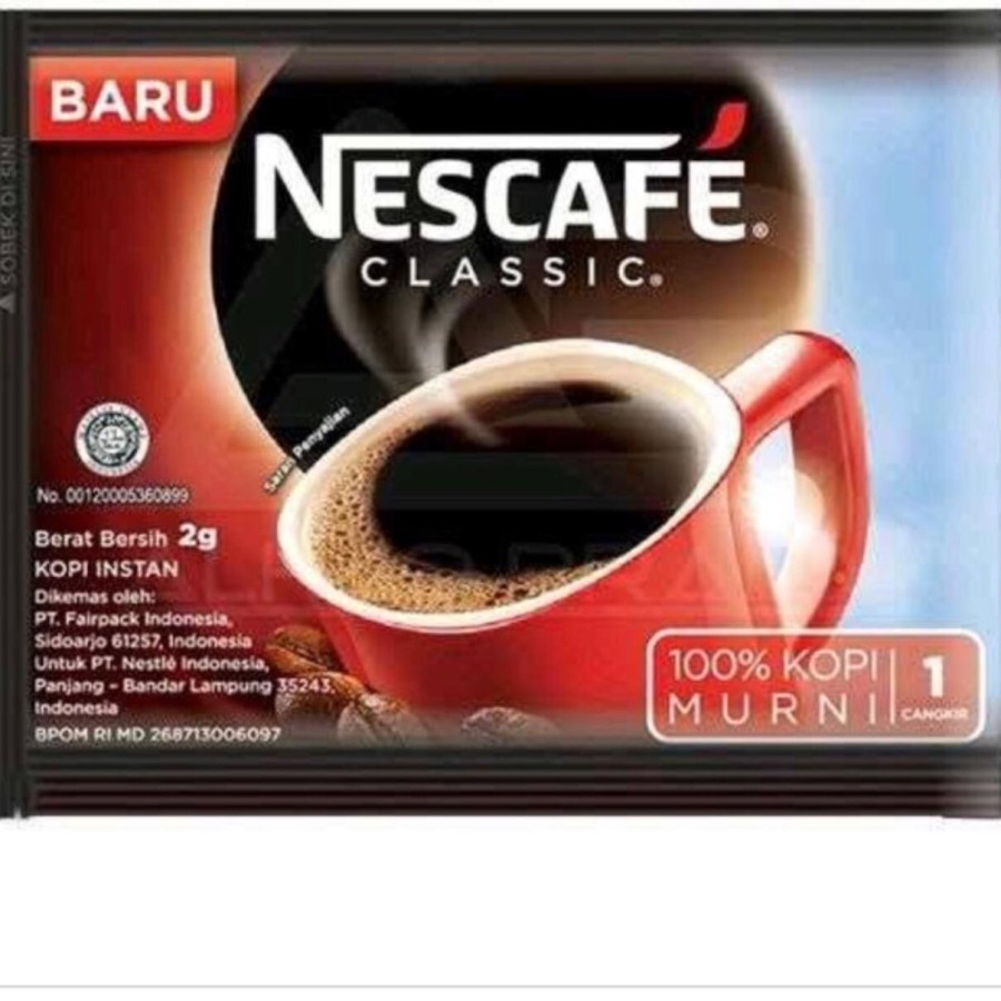Jual Nescafe classic sachet 2gr kopi murni 1 pack isi 10pcs | Shopee ...