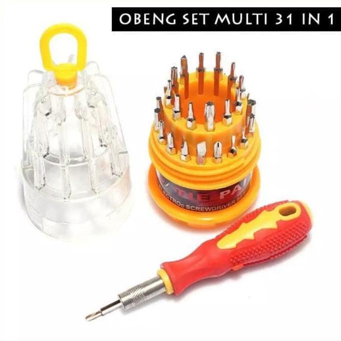Jual Obeng Set Reparasi 31 in 1 Multifungsi Lengkap EDC Tools Kit Set PC HP | Shopee Indonesia