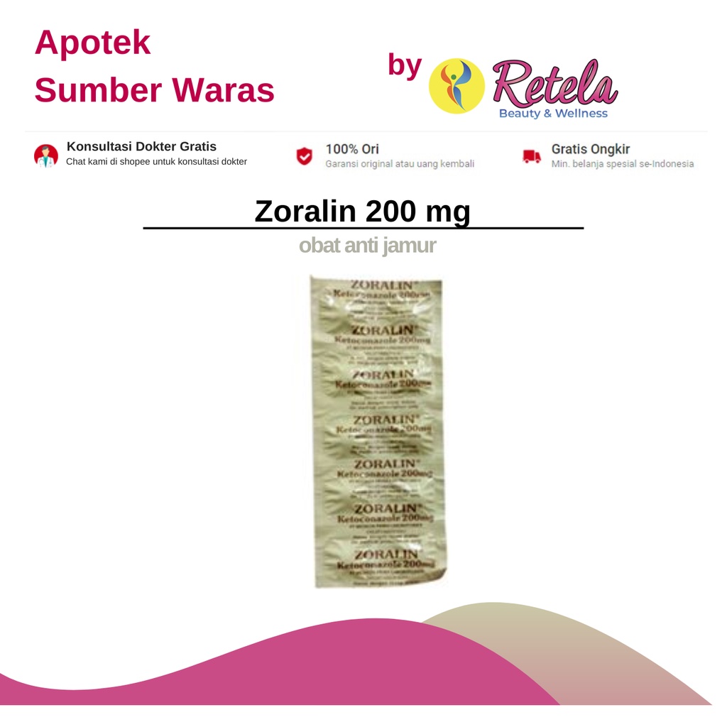 Jual ZORALIN 200MG 1 STRIP 10 TABLET | Shopee Indonesia