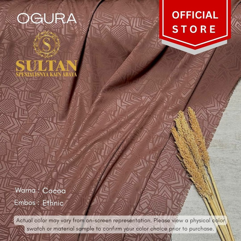 Jual 50CM EMBOS ETHNIC OGURA COCOA KAIN ABAYA SULTAN | Shopee Indonesia