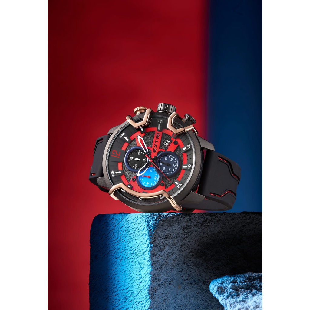 Jual Extri Watch Original X6054 Chronograph Bergaransi 1 Tahun | Shopee Indonesia