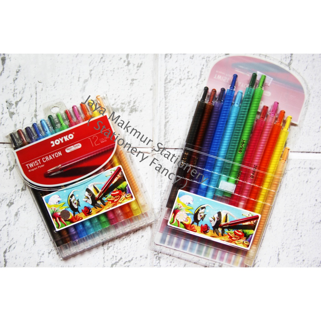 Jual Crayon Putar Twist Crayon TITI Joyko 12 Warna TWCR-12S | Shopee ...