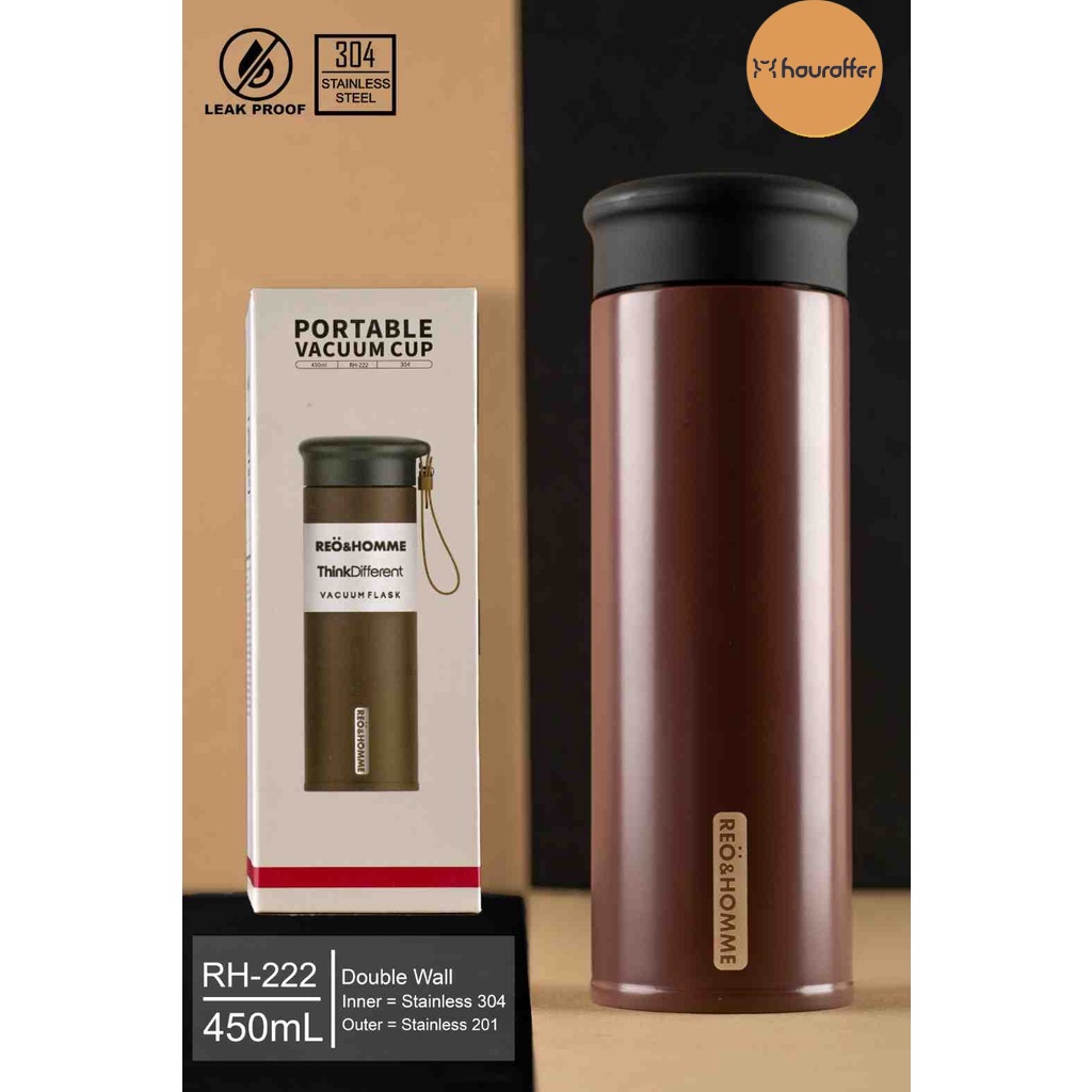 Jual Hauraffer grosir Botol Thermos Stainless RH-222 Tahan panas Double ...