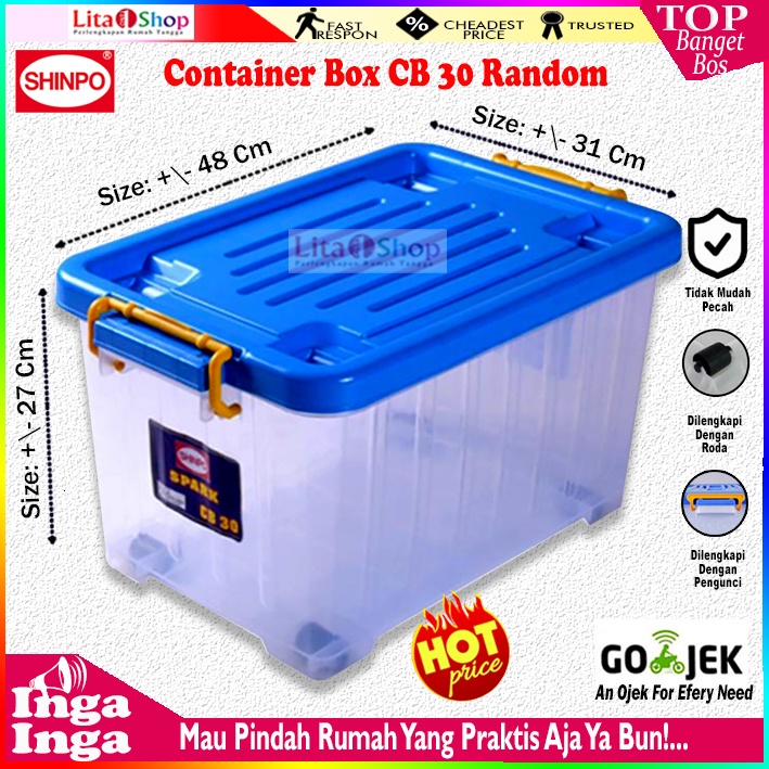Jual Shinpo Container Box Choice / Kontener Kotak - CB 30 | Shopee ...