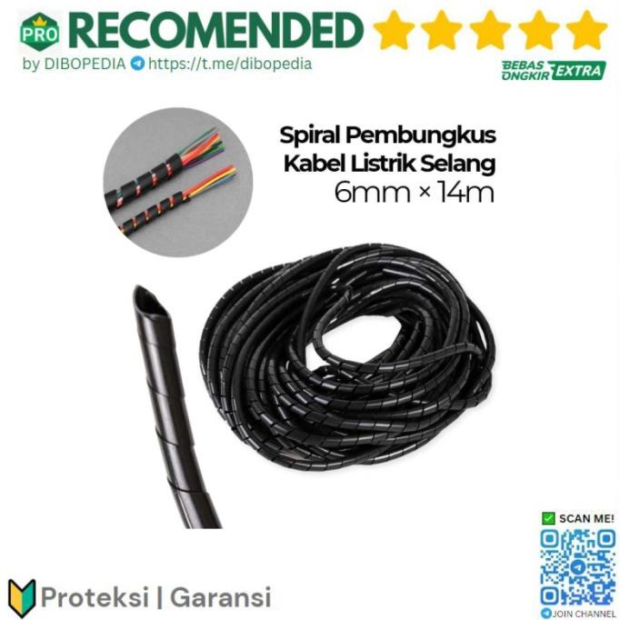 Jual Spiral Pembungkus Kabel Listrik/Selang - Hitam | Shopee Indonesia