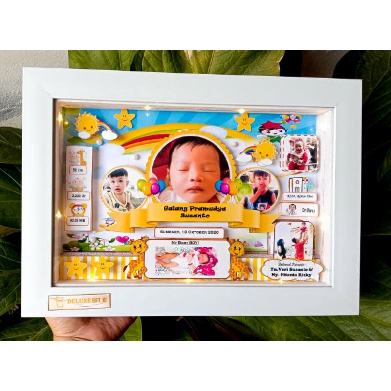 Jual BIODATA BAYI & ANAK 3D atau 2D UKURAN 35 x 25 Cm [Desain PART 3 ...