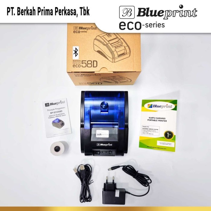 Jual Printer Bluetooth Thermal Kasir Eco 58D Blueprint Usb + Bt + Rj11 Tps0X-56 | Shopee Indonesia