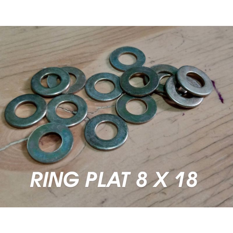 Jual ring plat 8mm x 18mm ukuran baut 12 ( 100pcs ) | Shopee Indonesia