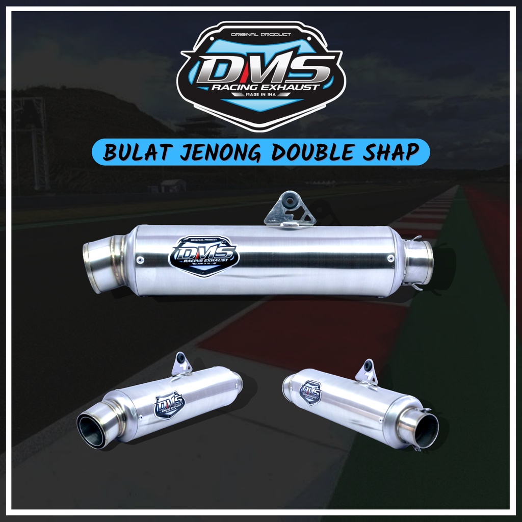 Jual SILENCER KNALPOT DMS RACING EXHAUST TYPE BULAT JENONG DOBLE SHAP ...