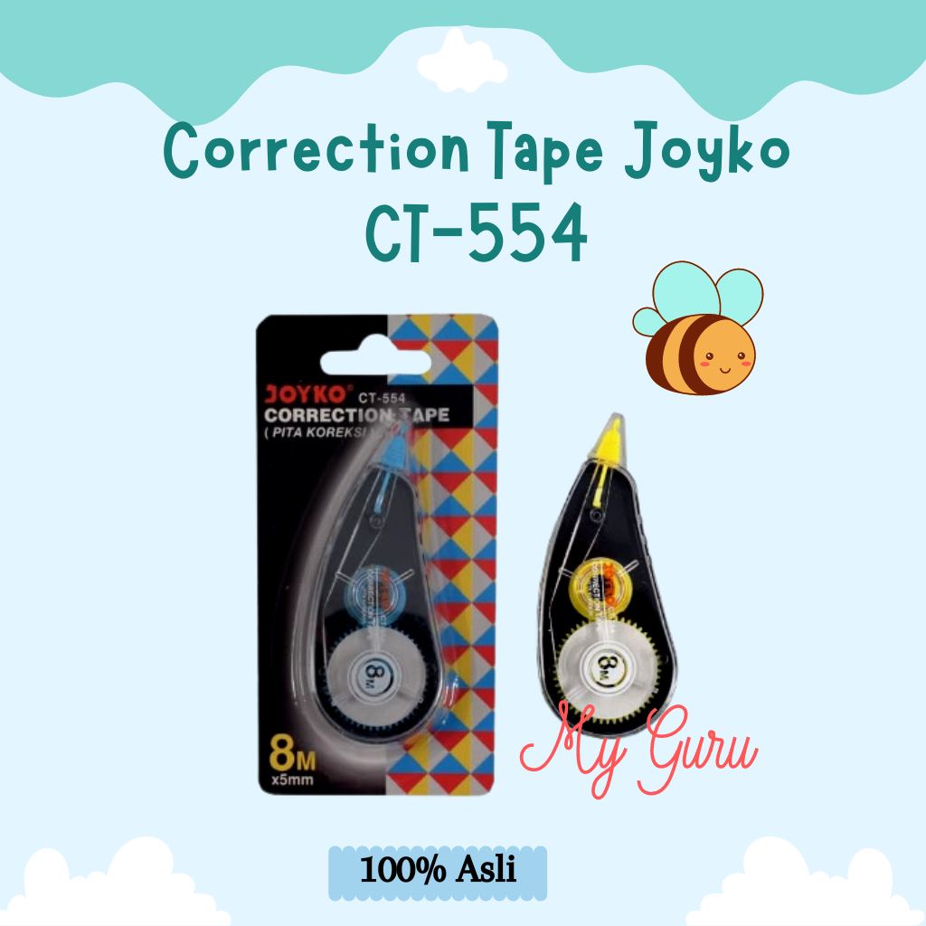 Jual [PCS] CORRECTION TAPE / TIP-X ROLL JOYKO CT-554 ( 8 METER ...