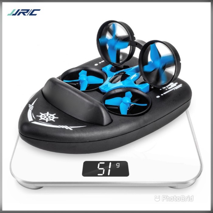 Jual 3 in 1 Mini Drone JJRC H36F TERZETTO Ground Water Air Racing Boat ...
