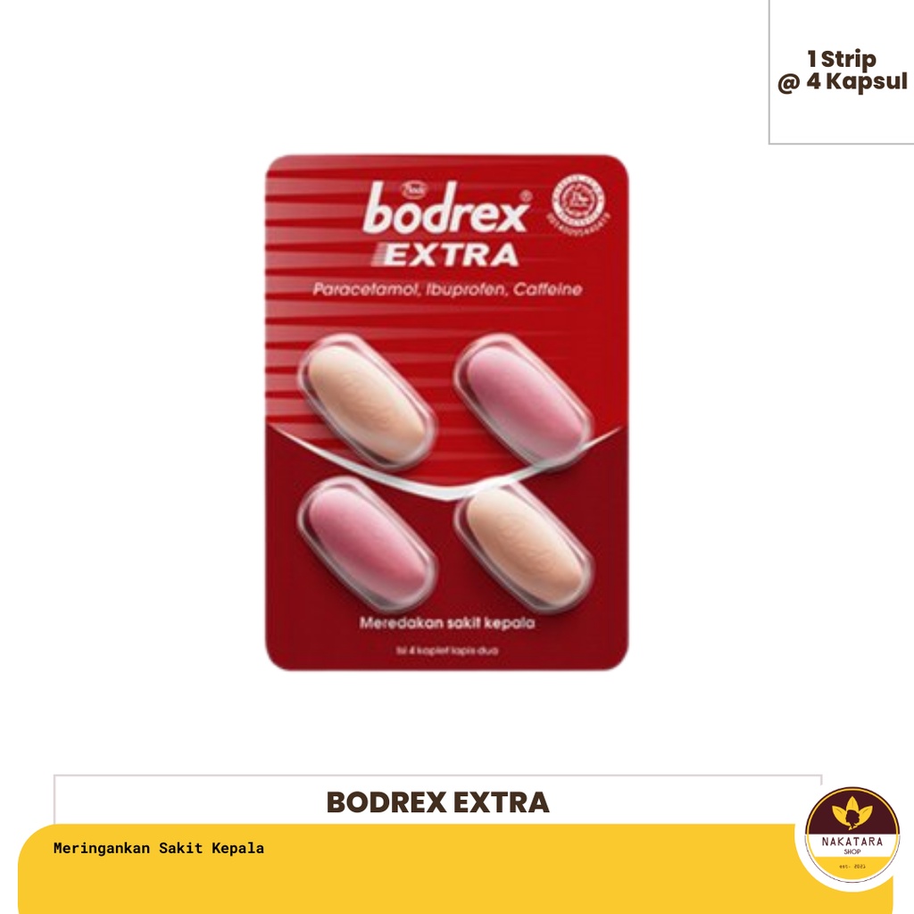 Jual BODREX EXTRA ISI 4 KAPSUL PEREDA SAKIT KEPALA | Shopee Indonesia